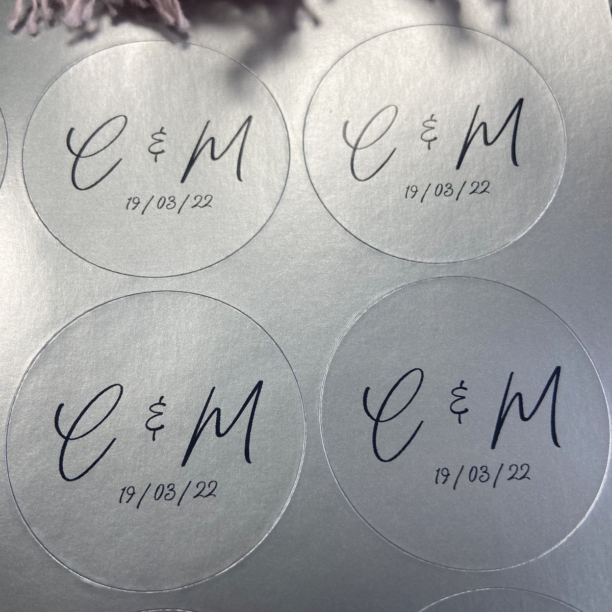 Personalised Metallic Silver Stickers | Personalised Stickers ...
