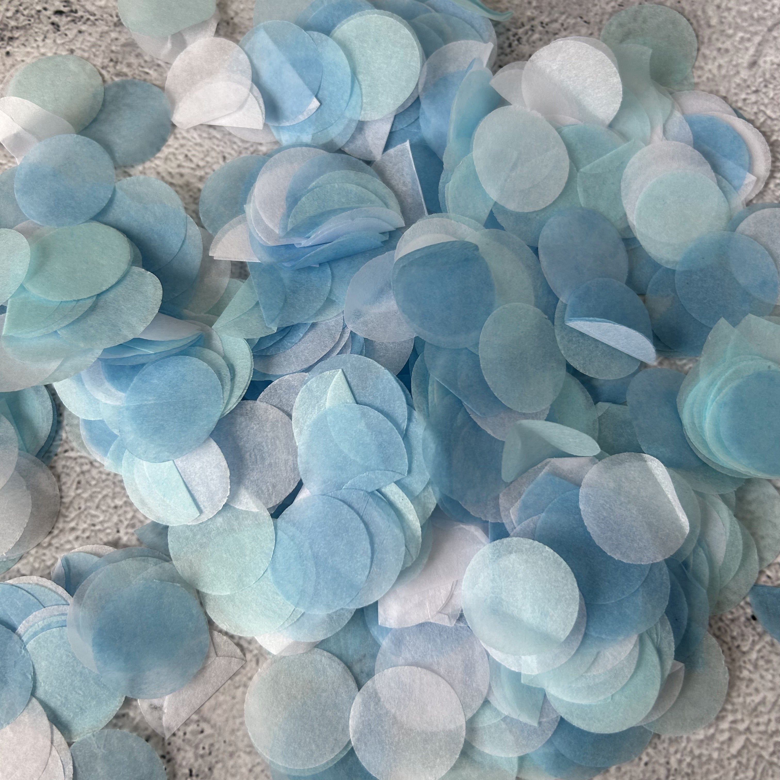 Blue & White Paper Confetti | Biodegradable Paper Confetti | Confetti Bee