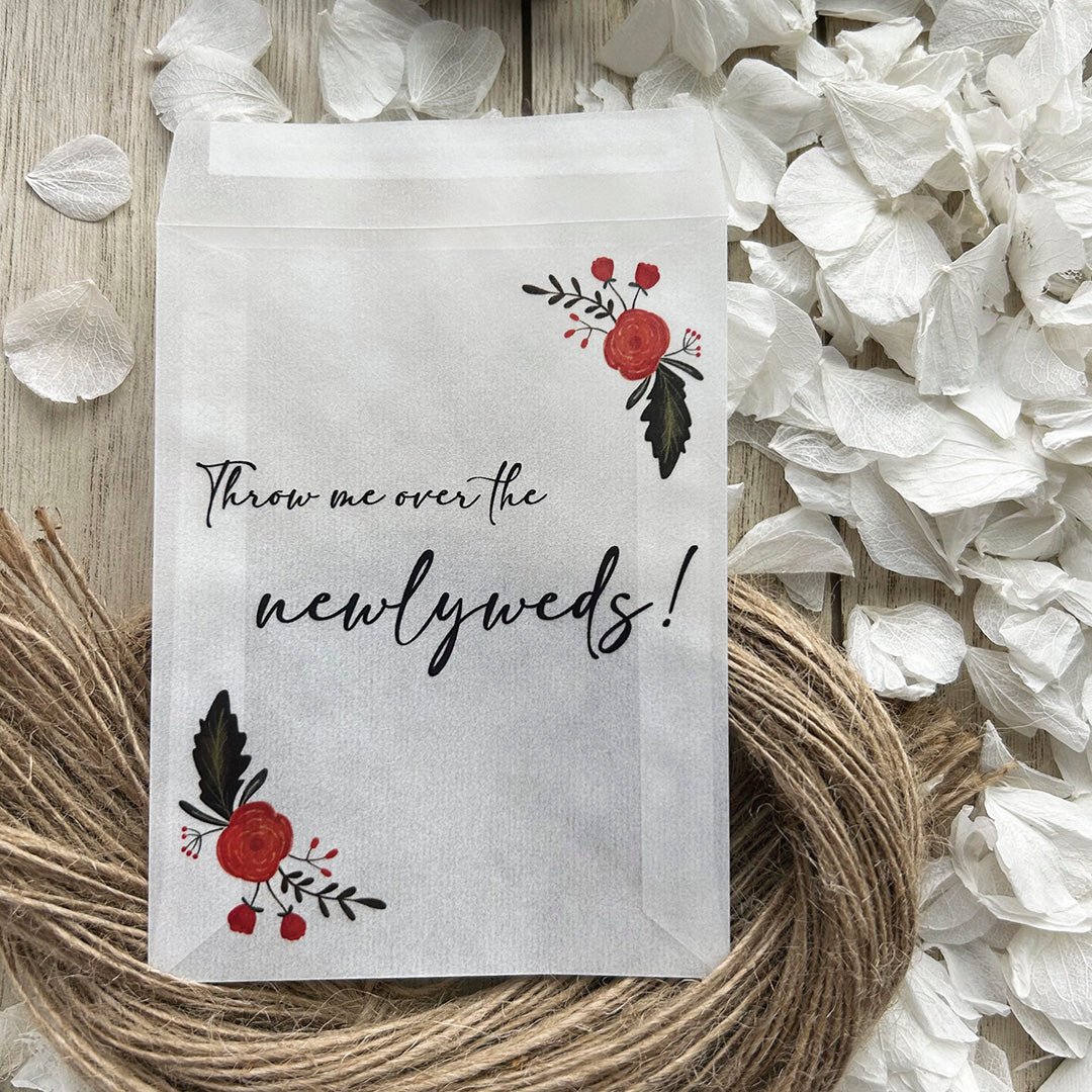 Confetti Packets - Newlyweds Design 10 | Confetti Packets | Confetti Bee