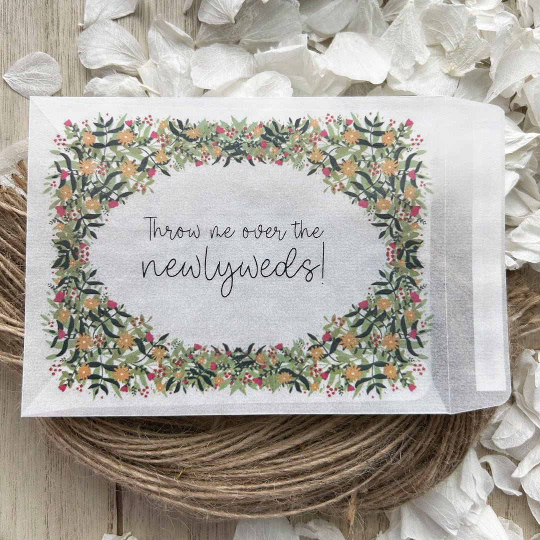 Confetti Packets - Newlyweds Design 5 | Confetti Packets | Confetti Bee