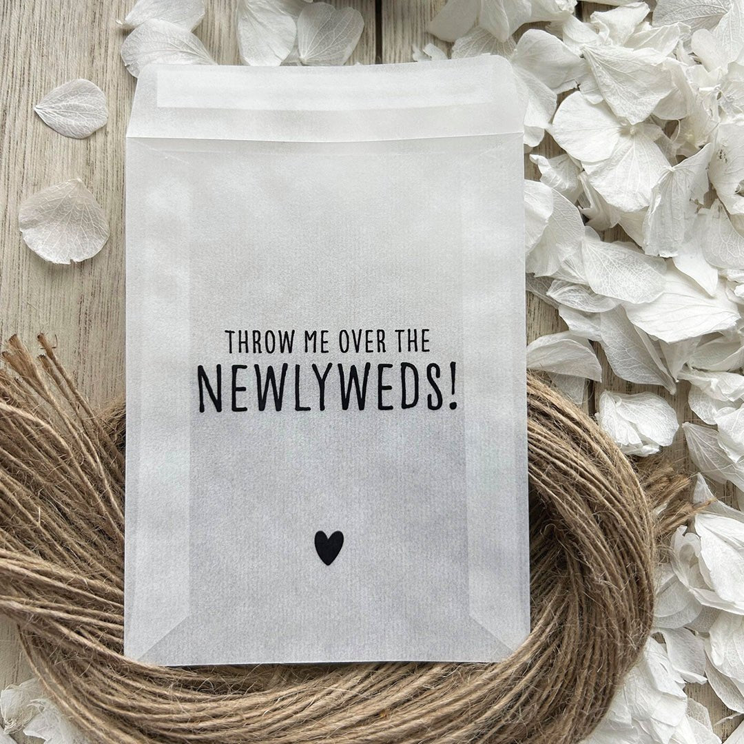 Confetti Packets - Newlyweds Design 6 | Confetti Packets | Confetti Bee