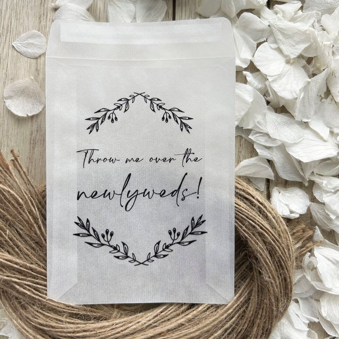Confetti Packets - Newlyweds Design 8 | Confetti Packets | Confetti Bee
