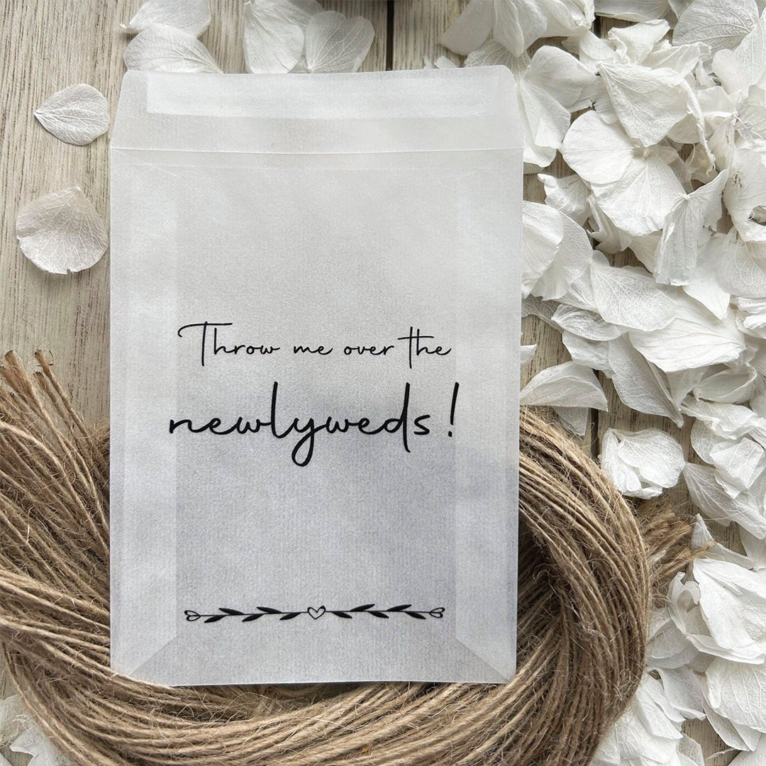 Confetti Packets - Newlyweds Design 9 | Confetti Packets | Confetti Bee
