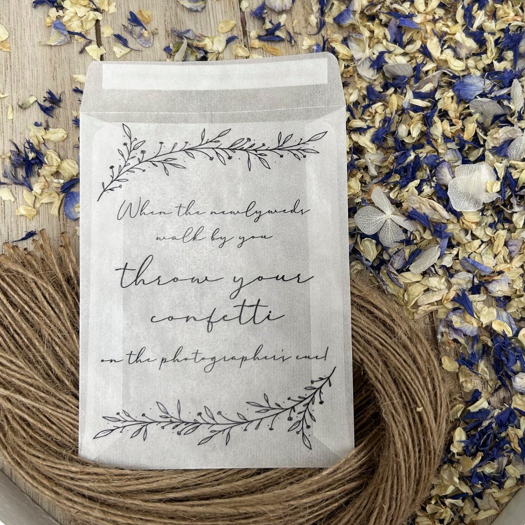 Confetti Packets - Photographer's Cue Design 4 | Confetti Packets ...