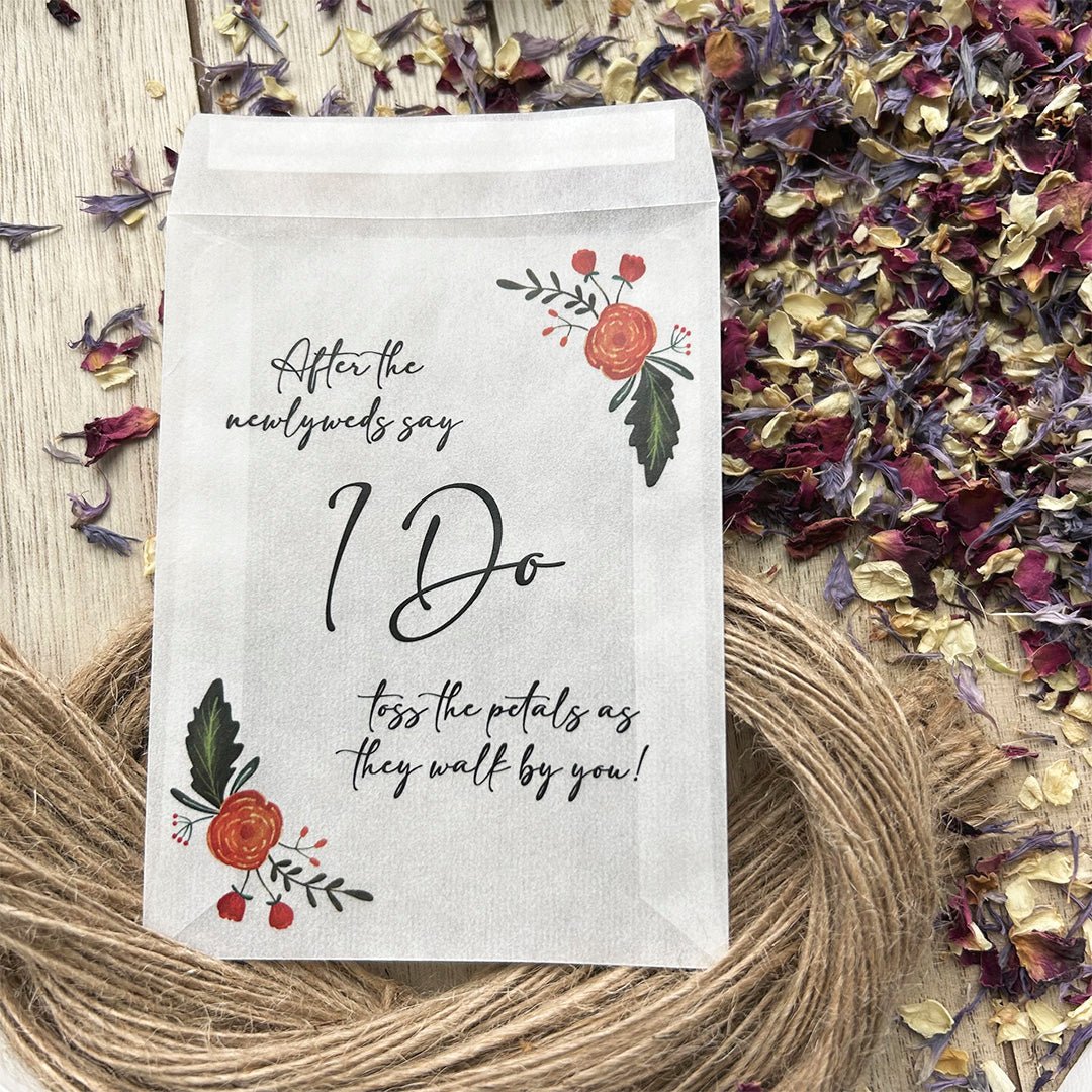 Confetti Packets - Say I Do Design 10 | Confetti Packets | Confetti Bee