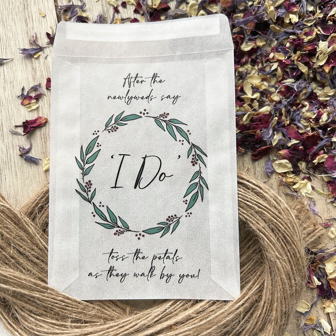 Confetti Packets - Say I Do Design 11 | Confetti Packets | Confetti Bee