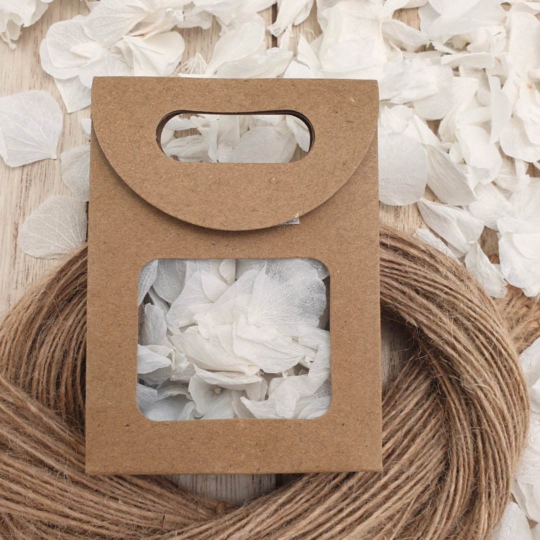 Kraft Brown Confetti Bag With Window | Confetti Packaging | Confetti Bee