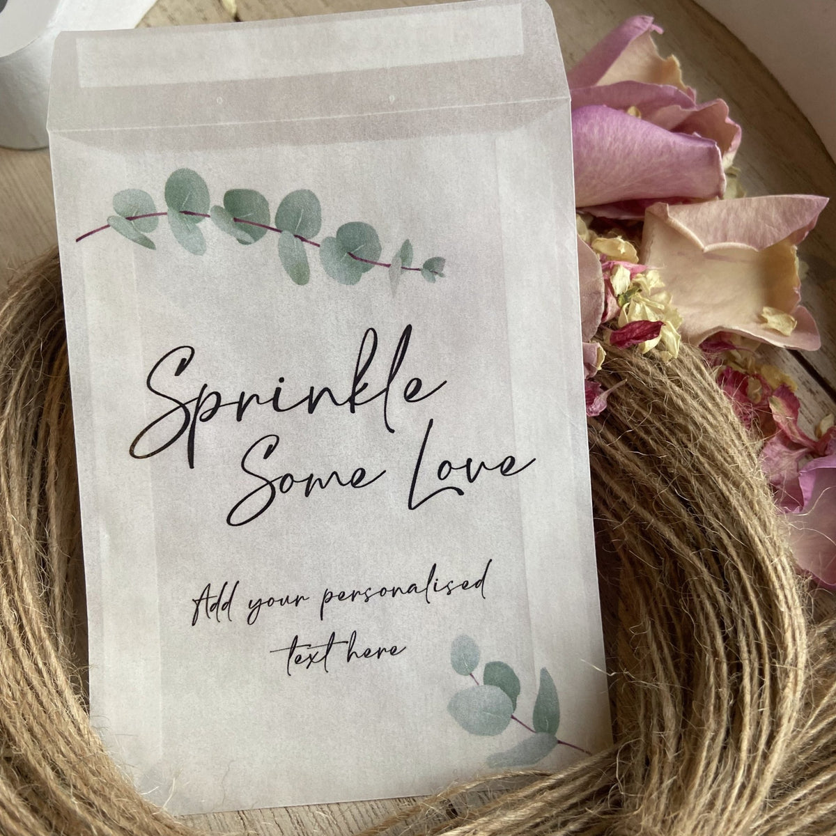 Personalised Confetti Packet Glassine Sample – Confetti Bee